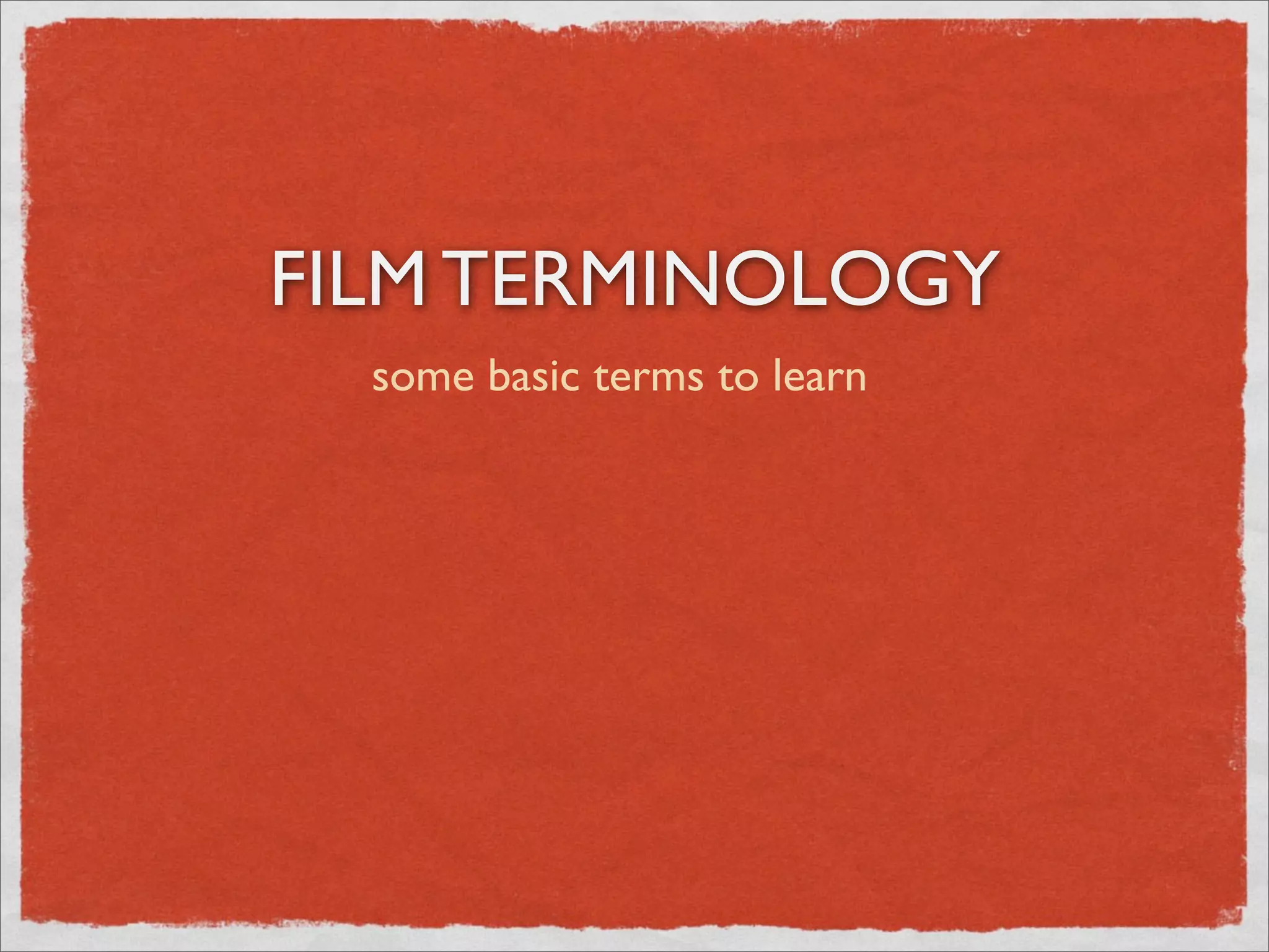 Intro to cinematography | PPT