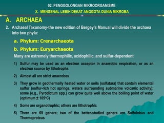 Mikrobiologi - Penggolongan Mikroorganisme | PDF