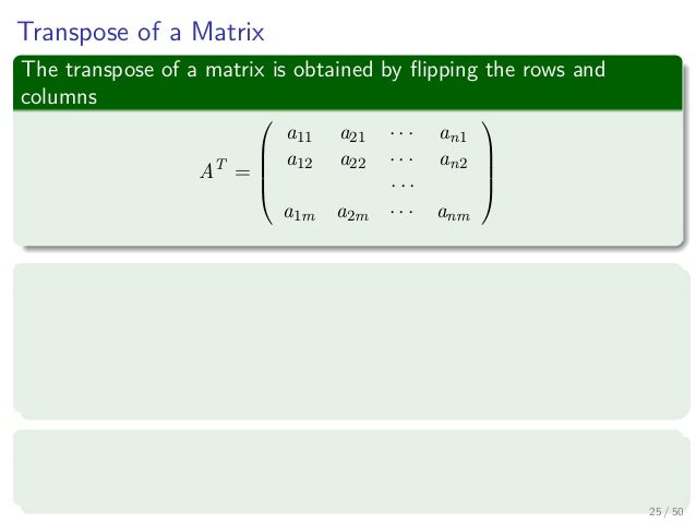 03 Machine Learning Linear Algebra