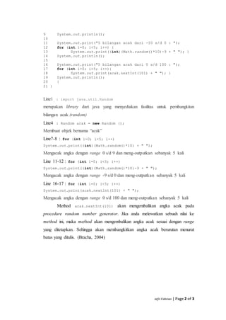 02.26 JAVA SE_random number generator | PDF