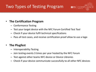 NFC Forum Compliance Program Overview | PDF | Operating Systems ...