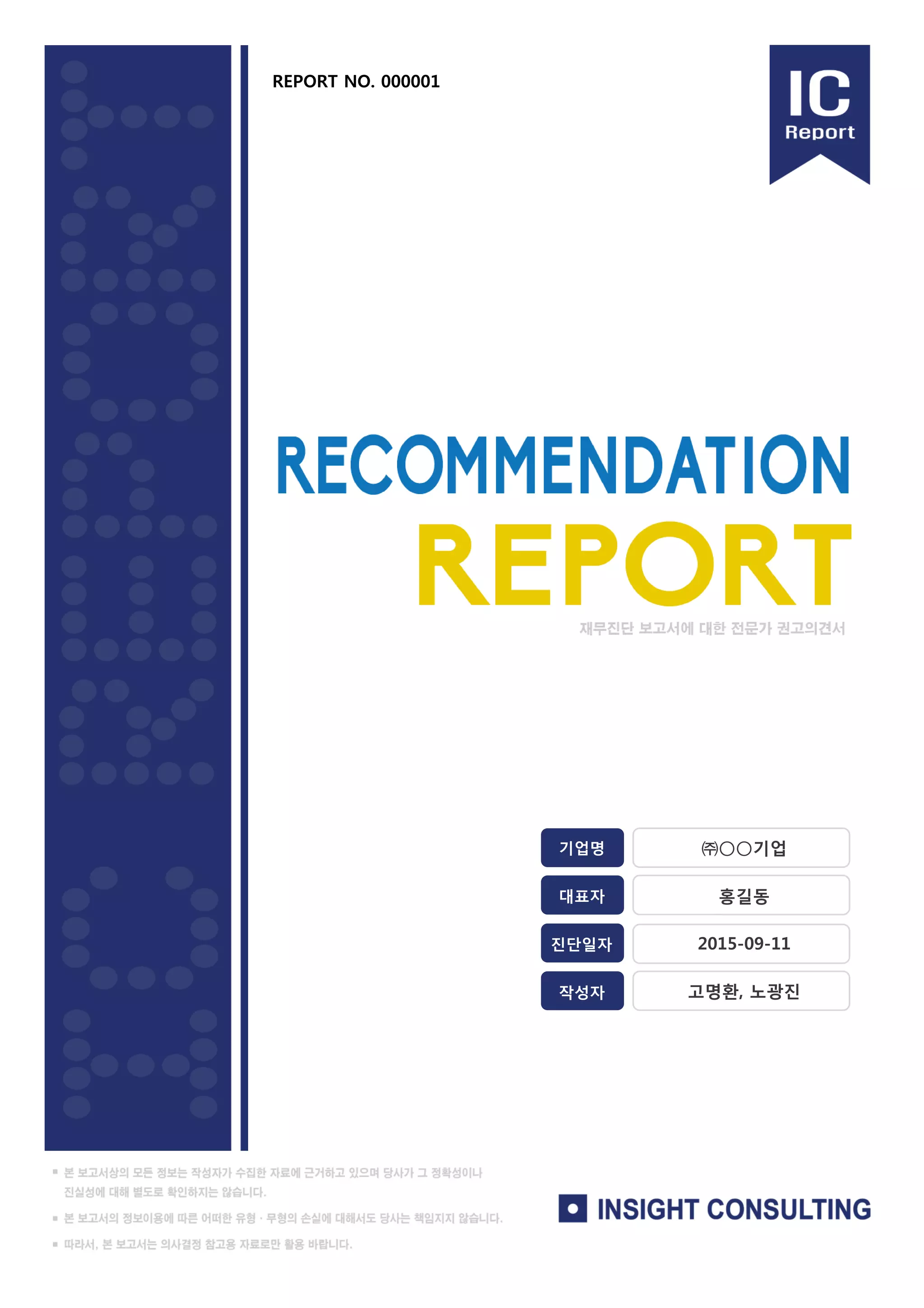[기타] IC REPORT(권고의견서 sample) | PDF