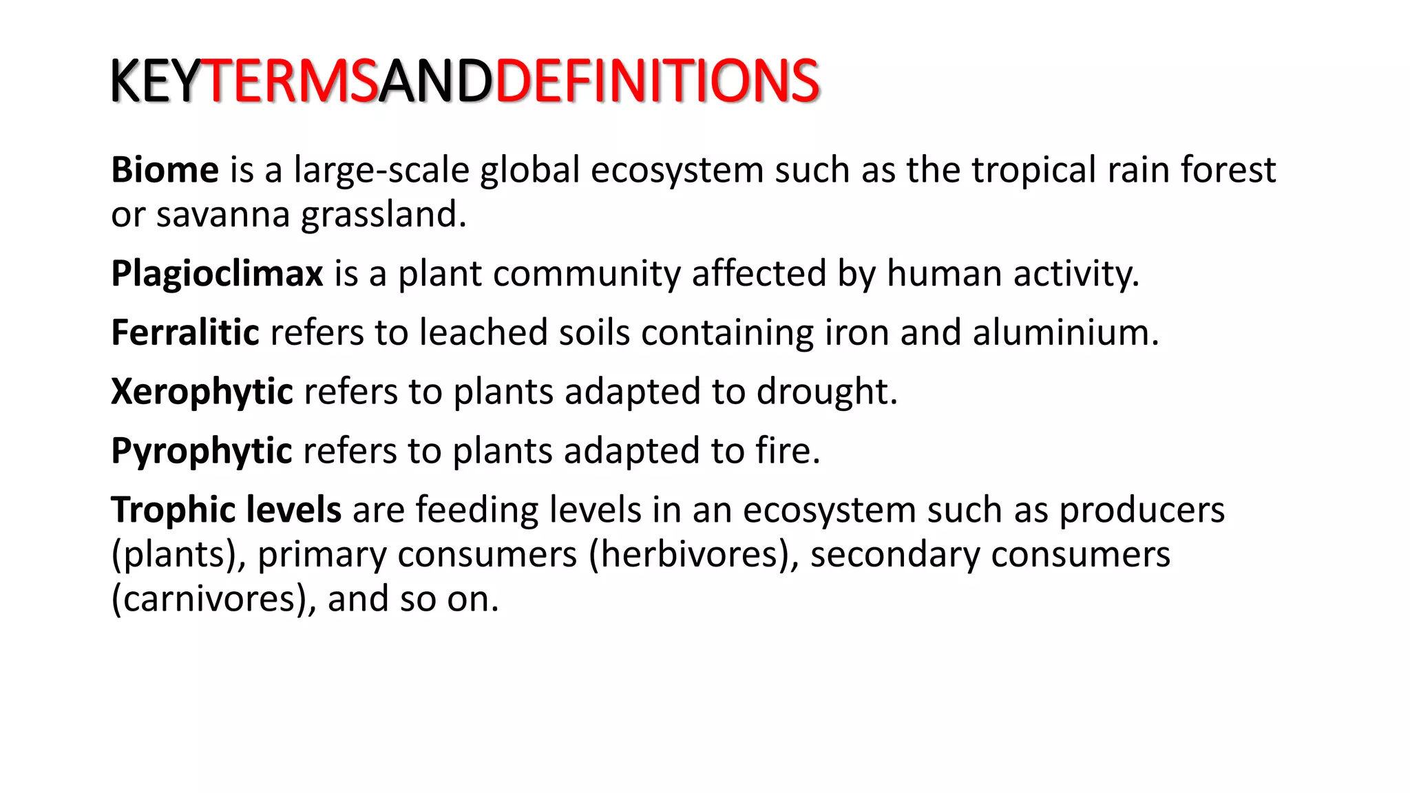 CAMBRIDGE GEOGRAPHY A2 REVISION - TROPICAL ENVIRONMENTS: TROPICAL ...