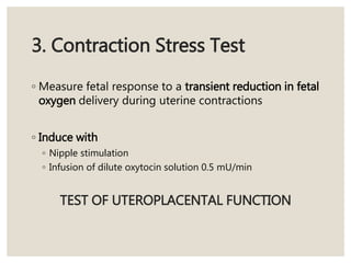 Antepartum fetal testing | PPTX