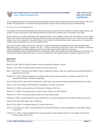 Benefits of Automated Testing Over Manual Testing | PDF | Standardized ...