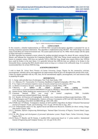 Design and Development of an E-Commerce Security Using RSA Cryptosystem | PDF | Internet | Computing