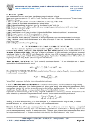 Frequency Domain Approach of Image Steganography | PDF