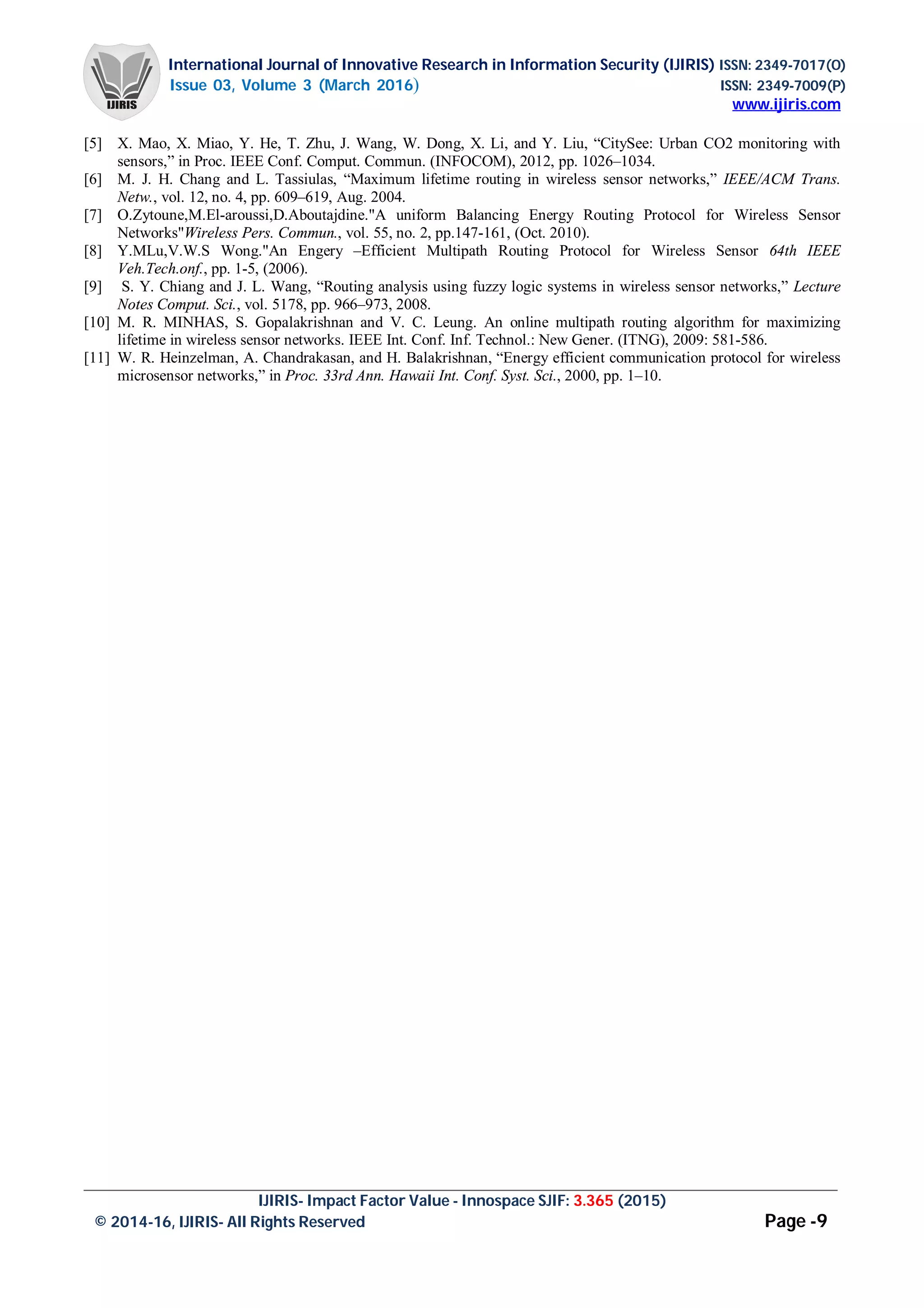 An Energyefficient Heuristic Based Routing Protocol In Wireless Sensor
