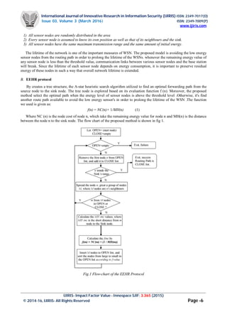 An Energy–Efficient Heuristic based Routing Protocol in Wireless Sensor Networks | PDF ...