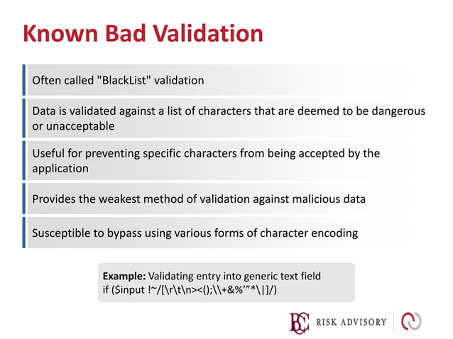 02. input validation module v5 | PPT