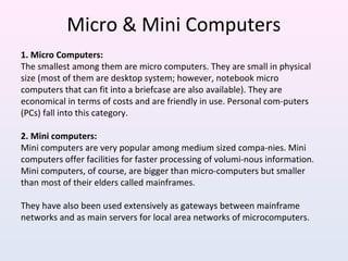 02. types of computer | PPT | Desktops | Computing