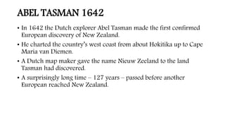 NEW ZEALAND HISTORY: EUROPEANS TO 1840 | PPTX
