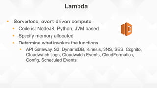 Cloudsolutionday 2016: Getting Started with Severless Architecture | PPT