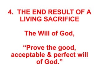 present your body as a living sacrifice | PPTX