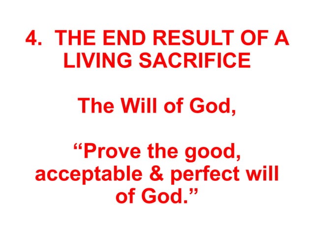 present your body as a living sacrifice | PPTX | Christianity ...