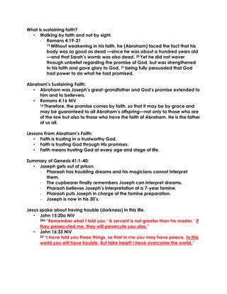 02-17-19, Genesis 39;19-41;40, Joseph; From Prison To Freedom ...
