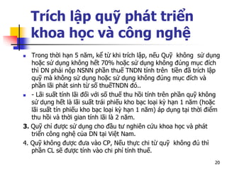 TANET - Thuế TNDN - 2017 - phần 3 (Mới) | PPT