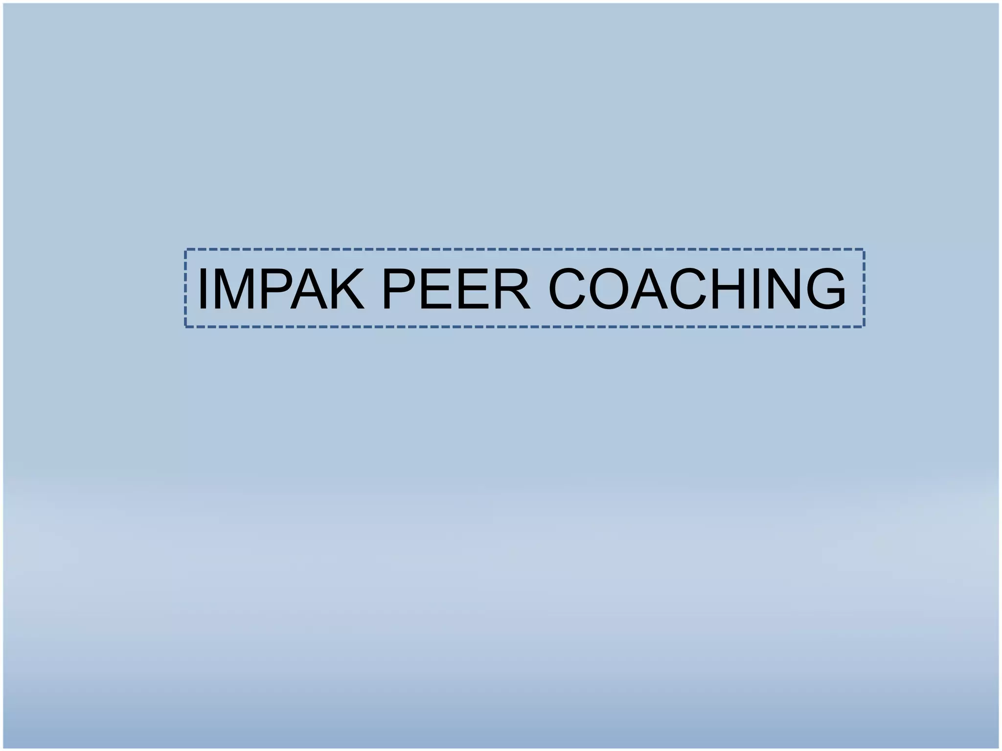 Komuniti Pembelajaran Profesional : Peer Coaching | PDF