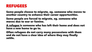 GEOGRAPHY IGCSE: MIGRATION | PPTX