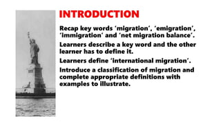 GEOGRAPHY IGCSE: MIGRATION | PPTX