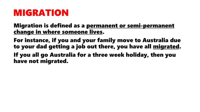Geography Igcse Migration