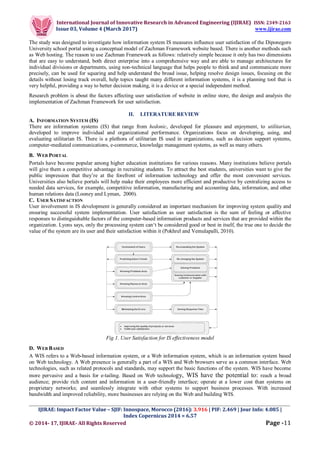 WEB BASED INFORMATION SYSTEMS OF E-COMMERCE USER SATISFACTION USING ZACHMAN FRAMEWORK | PDF