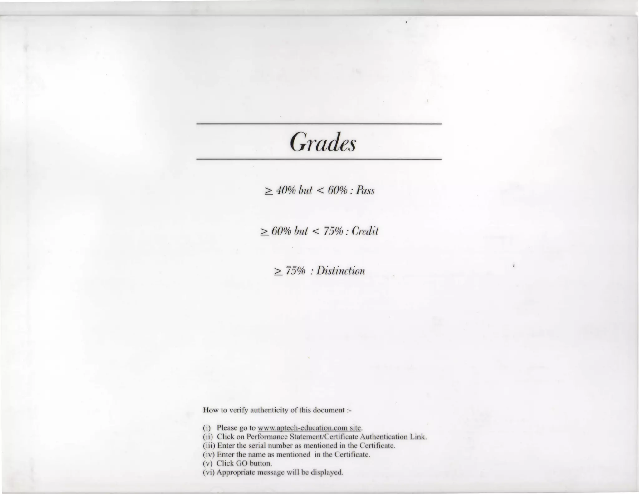 Aptech C Certificate | PDF