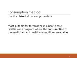 02. forecasting consumption method | PPTX