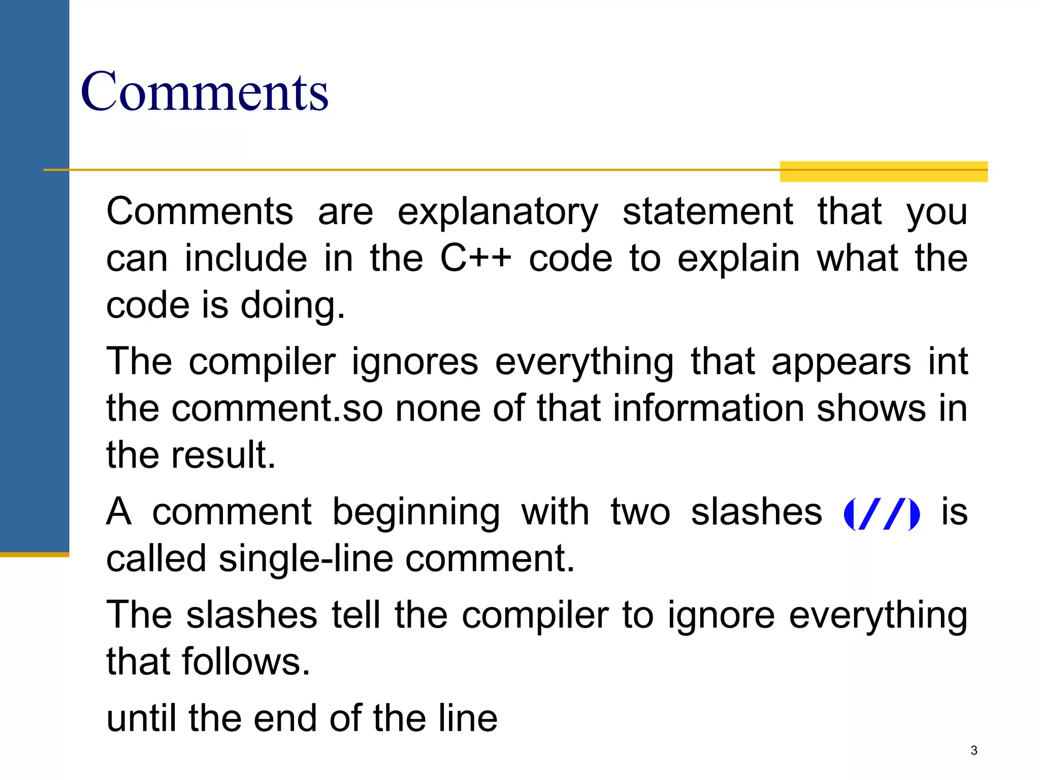 Beginner C++ easy slide and simple definition with questions | PPT ...