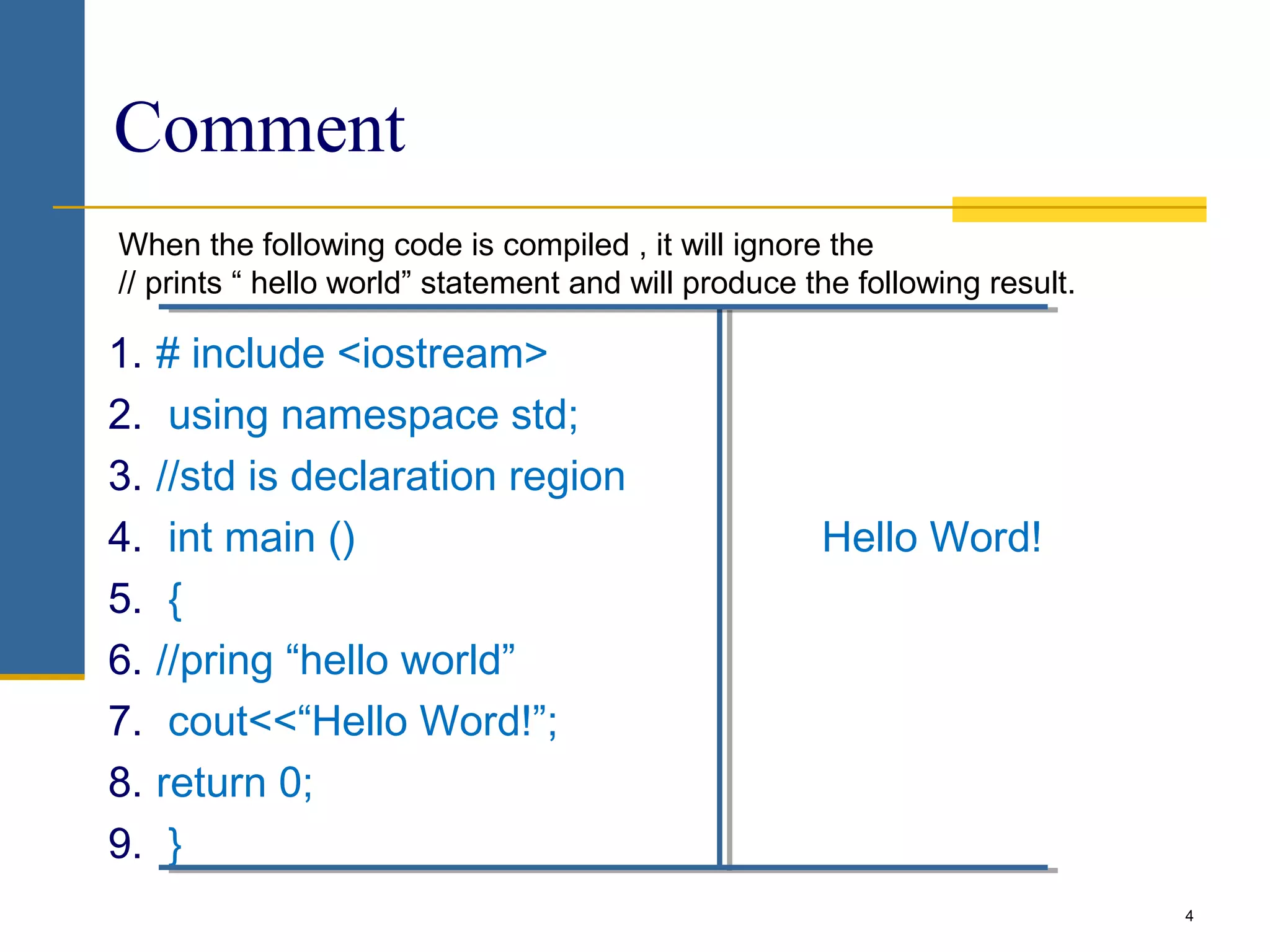 Beginner C++ easy slide and simple definition with questions | PPT ...