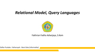 02. relational model dan query languages | PDF