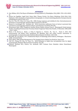 THE CORRELATION BETWEEN ENTRANCE SURFACE DOSE (ESD) WITH TUBE VOLTAGE ...