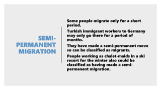 GEOGRAPHY IGCSE: MIGRATION | PPTX