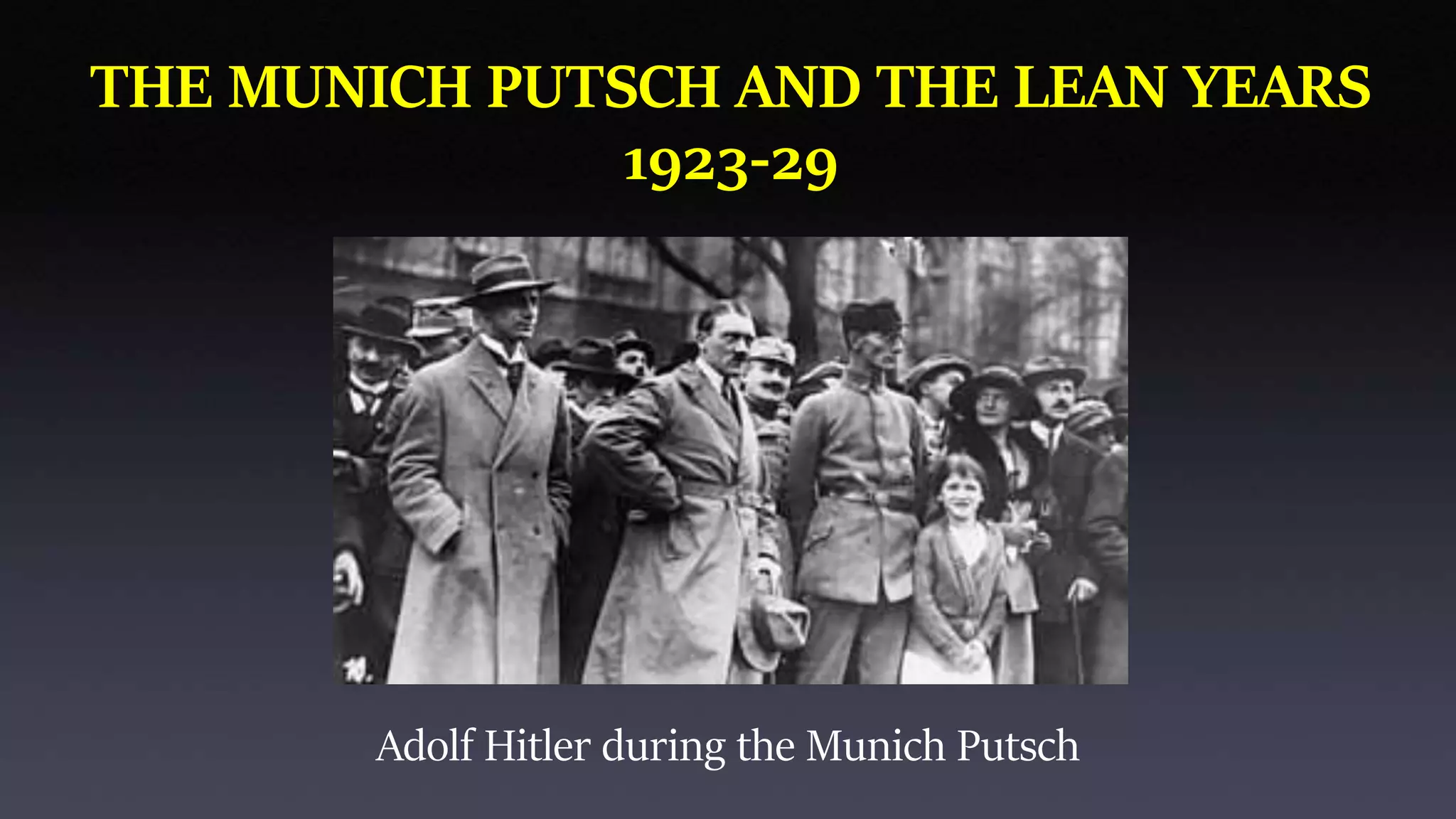 NAZI GERMANY: HITLER RISE TO POWER 1919-1933 | PPTX