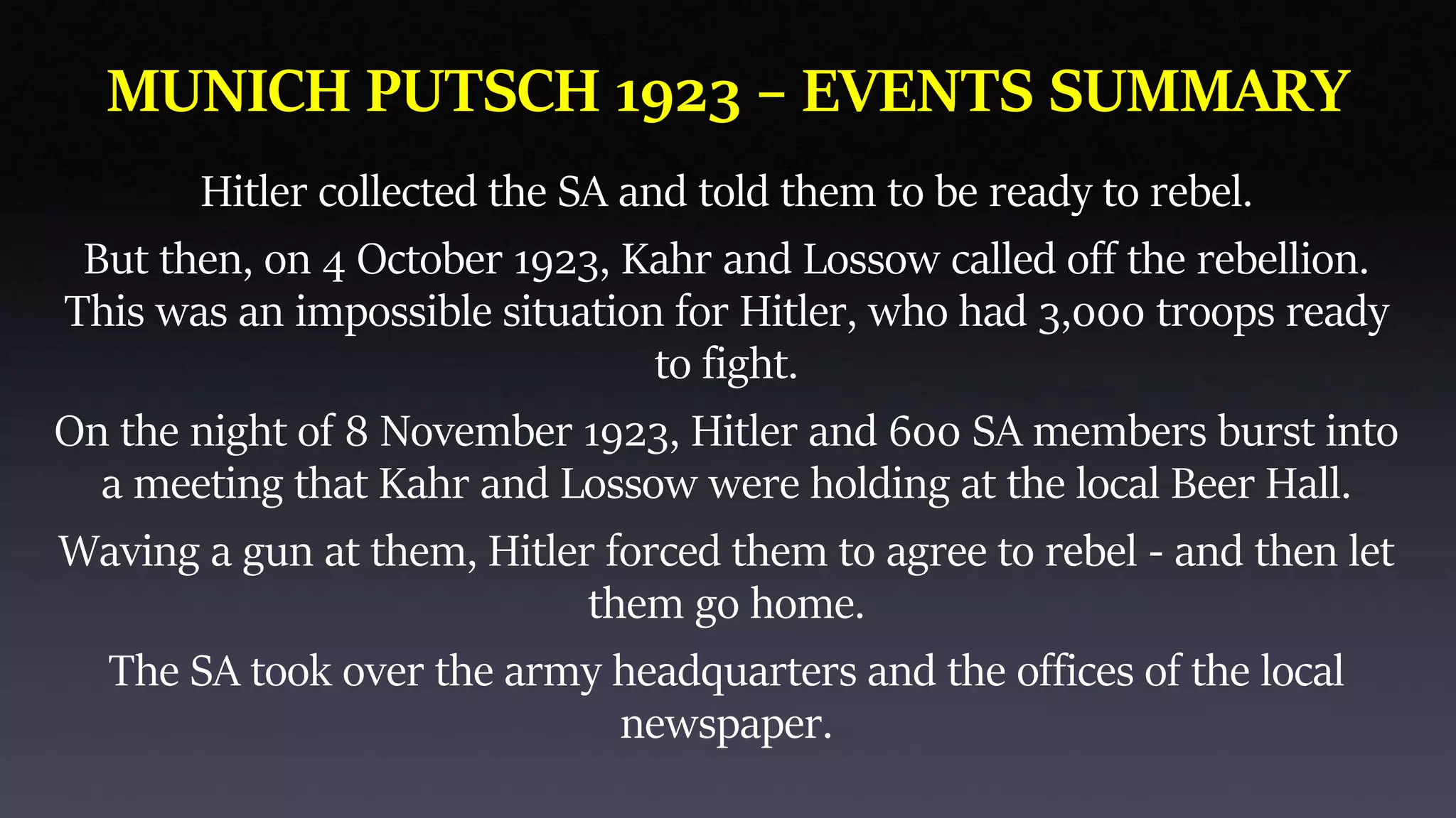 NAZI GERMANY: HITLER RISE TO POWER 1919-1933 | PPTX