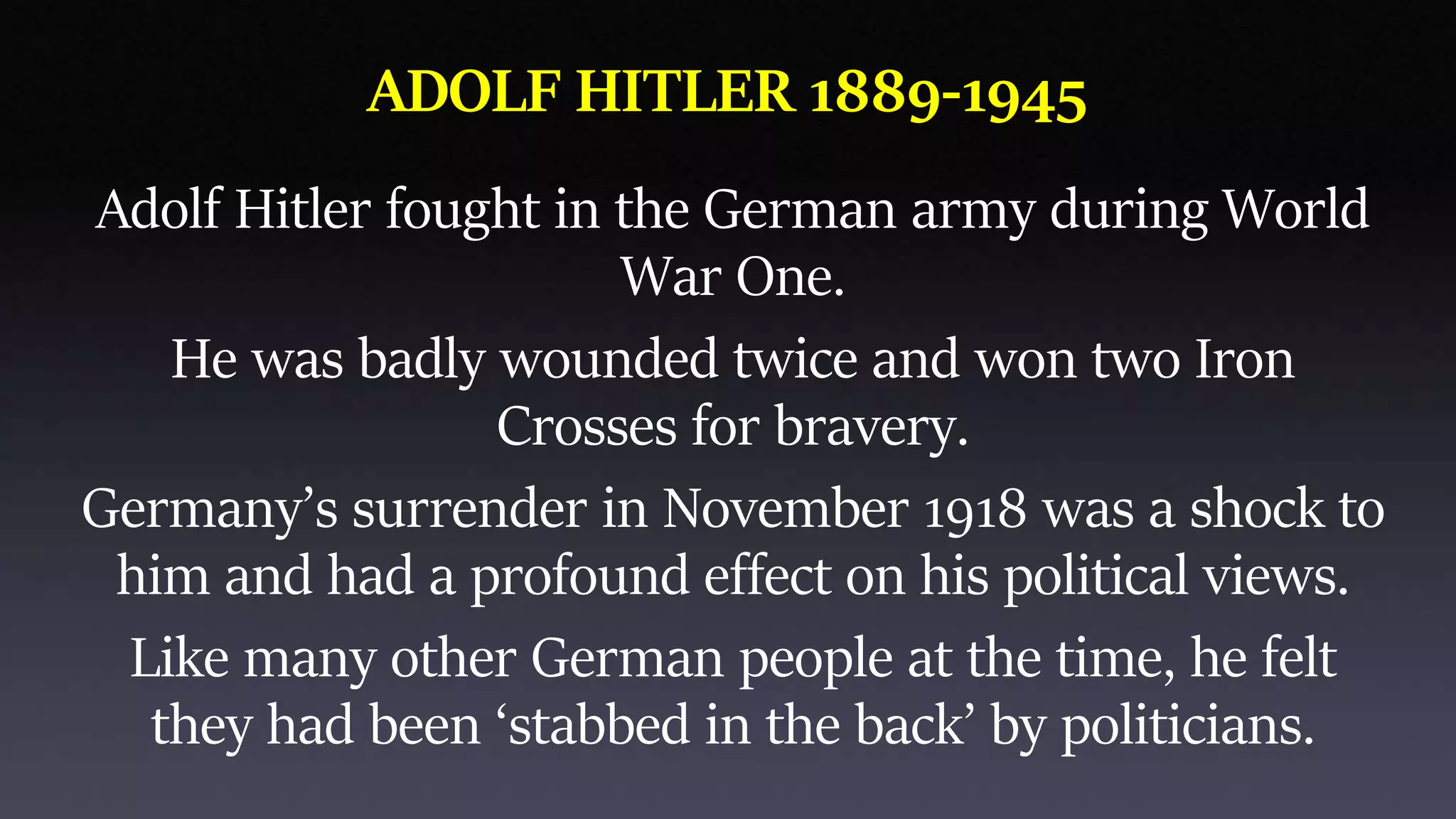 NAZI GERMANY: HITLER RISE TO POWER 1919-1933 | PPTX