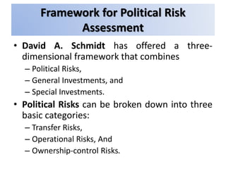 Political Risk Assesment-Lecture-02(Helen Deresky) | PPTX