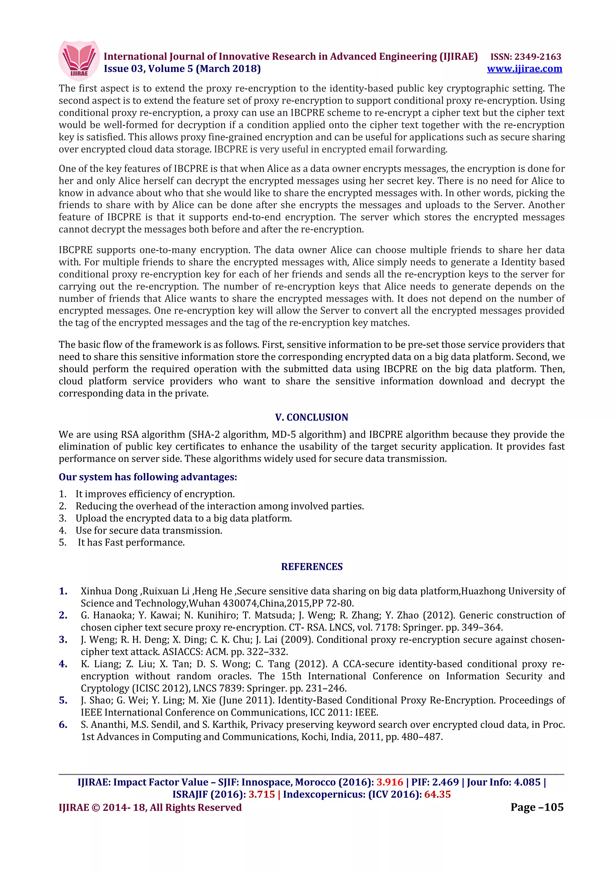 SECURE SENSITIVE DATA SHARING ON BIG DATA PLATFORM | PDF