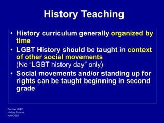 Social Movements and Teaching LGBT History | PPTX