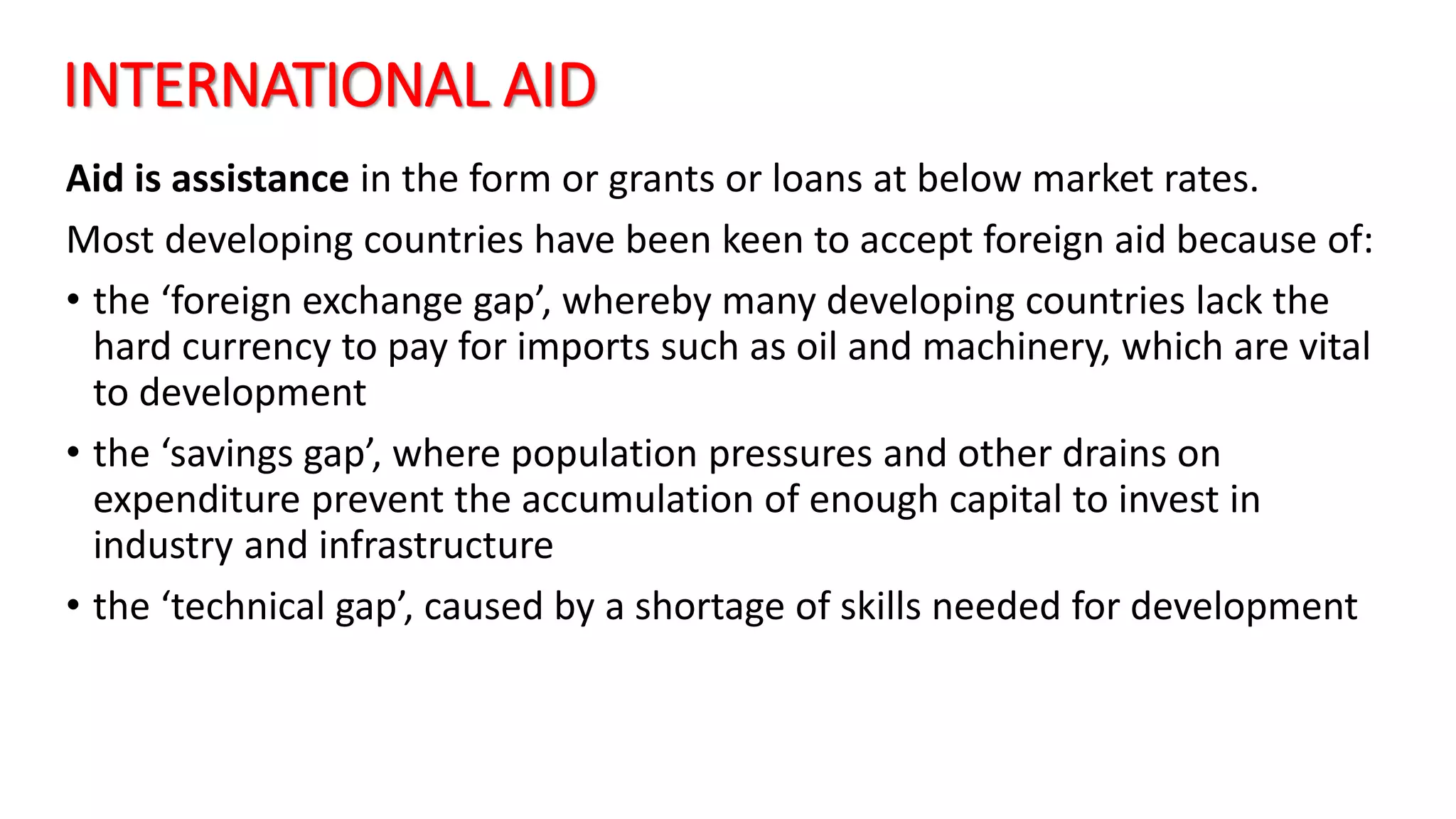 A2 CAMBRIDGE GEOGRAPHY: GLOBAL INTERDEPENDENCE - DEBT AND AID AND THEIR ...