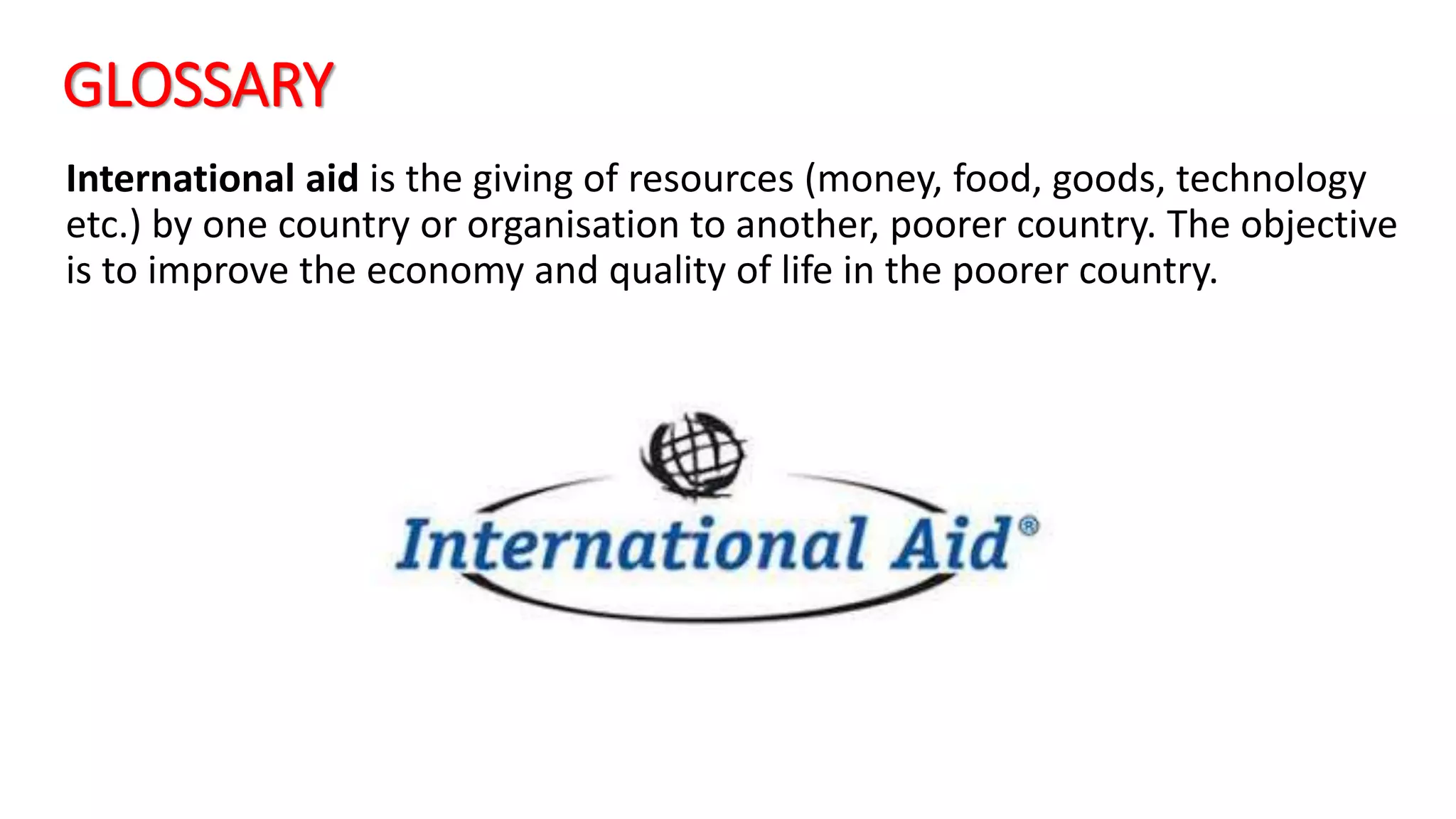 A2 CAMBRIDGE GEOGRAPHY: GLOBAL INTERDEPENDENCE - DEBT AND AID AND THEIR ...