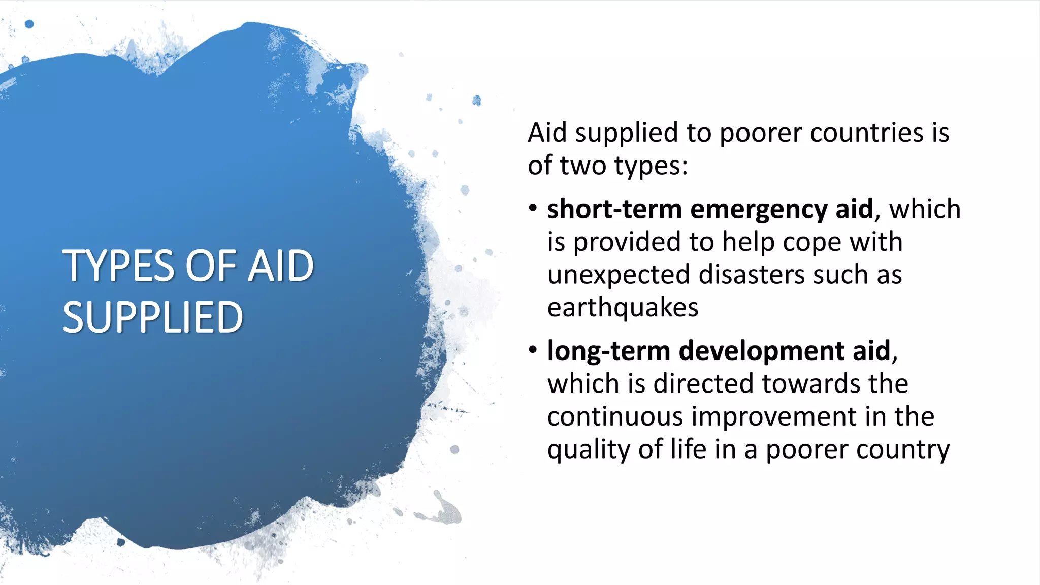A2 CAMBRIDGE GEOGRAPHY: GLOBAL INTERDEPENDENCE - DEBT AND AID AND THEIR ...