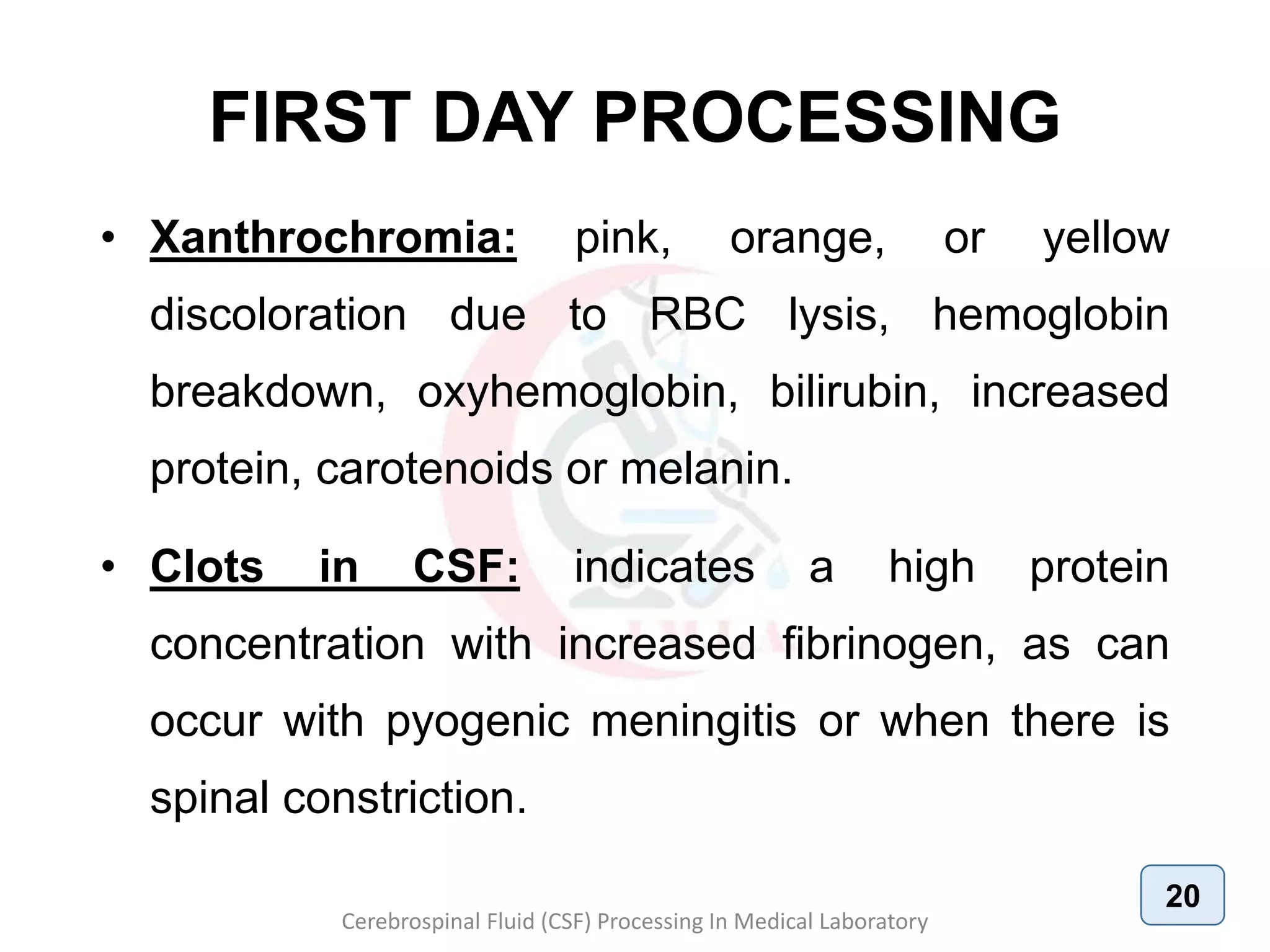 CSF MICROBIOLOGICAL EXAMINATION – I | PDF