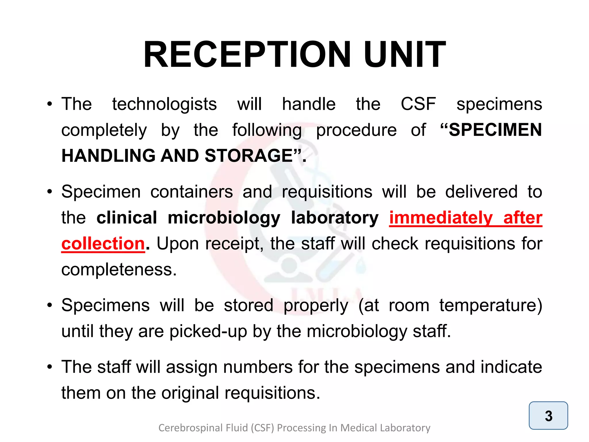 CSF MICROBIOLOGICAL EXAMINATION – I | PDF