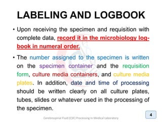 CSF MICROBIOLOGICAL EXAMINATION – I | PDF