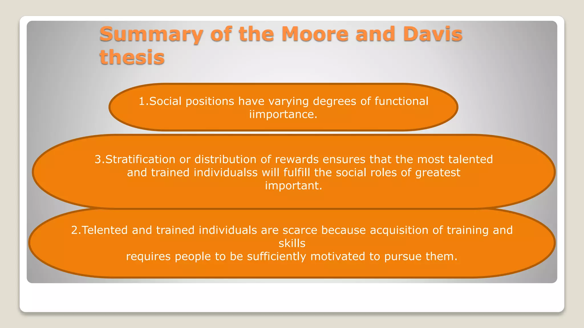 The Functionalist theories :Durkheim, kinsley Davis, Willbert Moore | PPTX