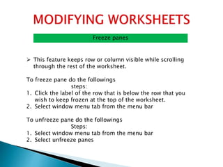 02.modifying worksheet | PPTX