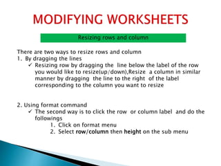02.modifying worksheet | PPTX