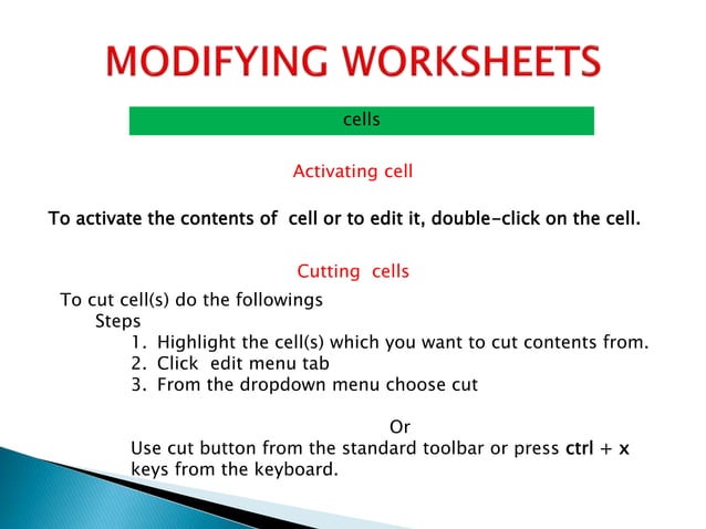 02.modifying worksheet | PPTX