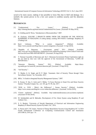 DESIGN AND IMPLEMENTATION OF A RASPBERRYPI BASED HOME SECURITY AND FIRE ...